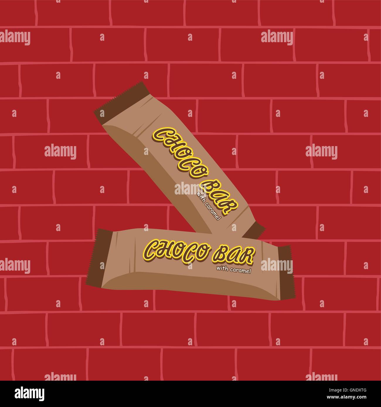 Crunchy chocolate bar Stock Vector Images - Alamy