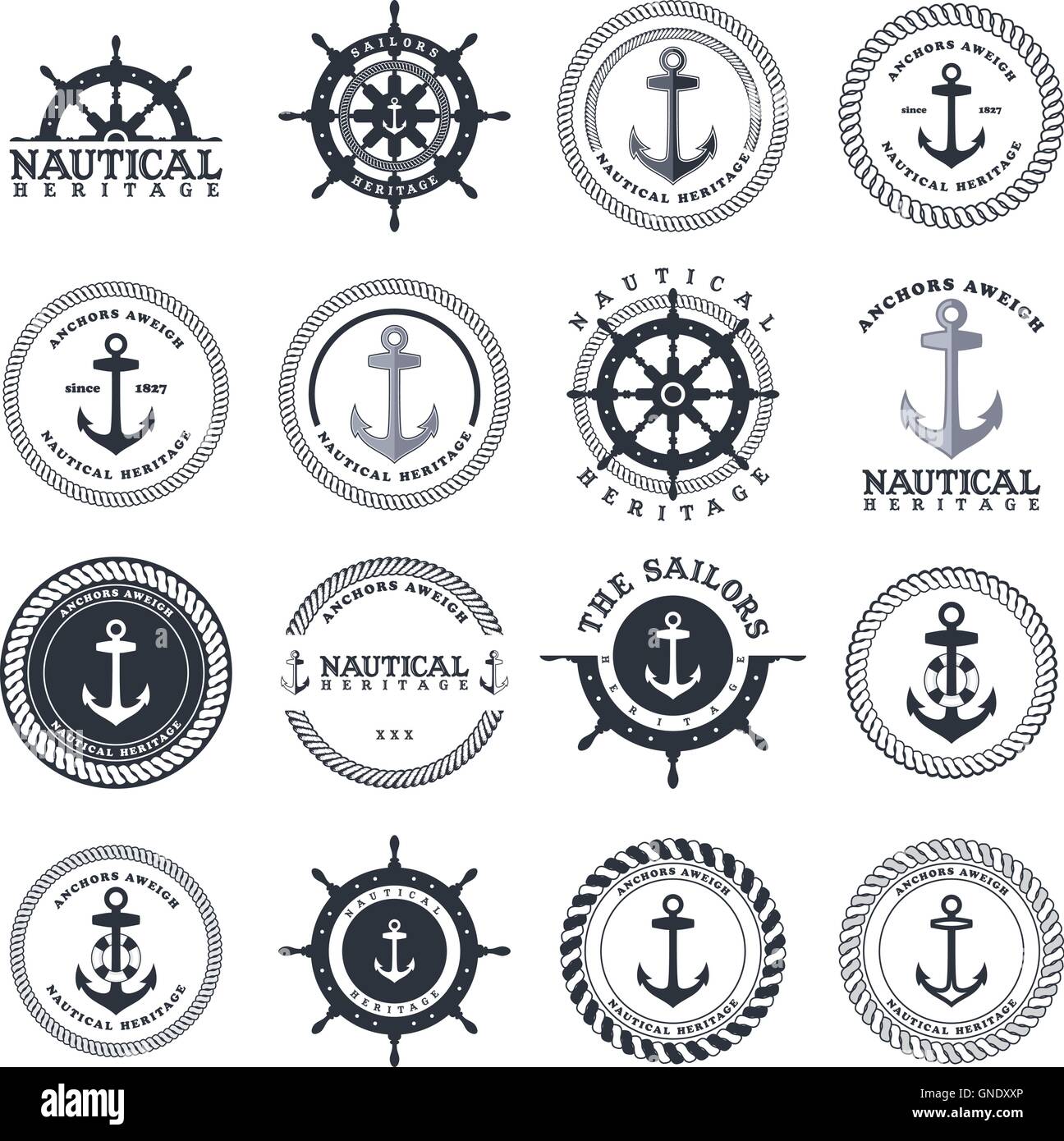 sailor anchor theme Stock Vector Image & Art - Alamy