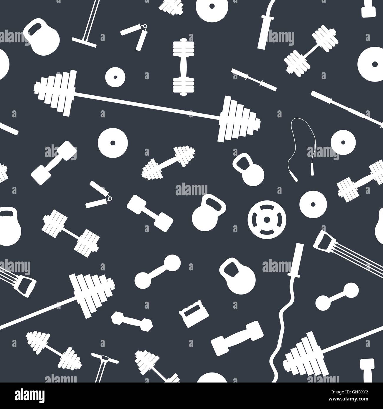 Seamless background from sports equipment, vector illustration Stock ...