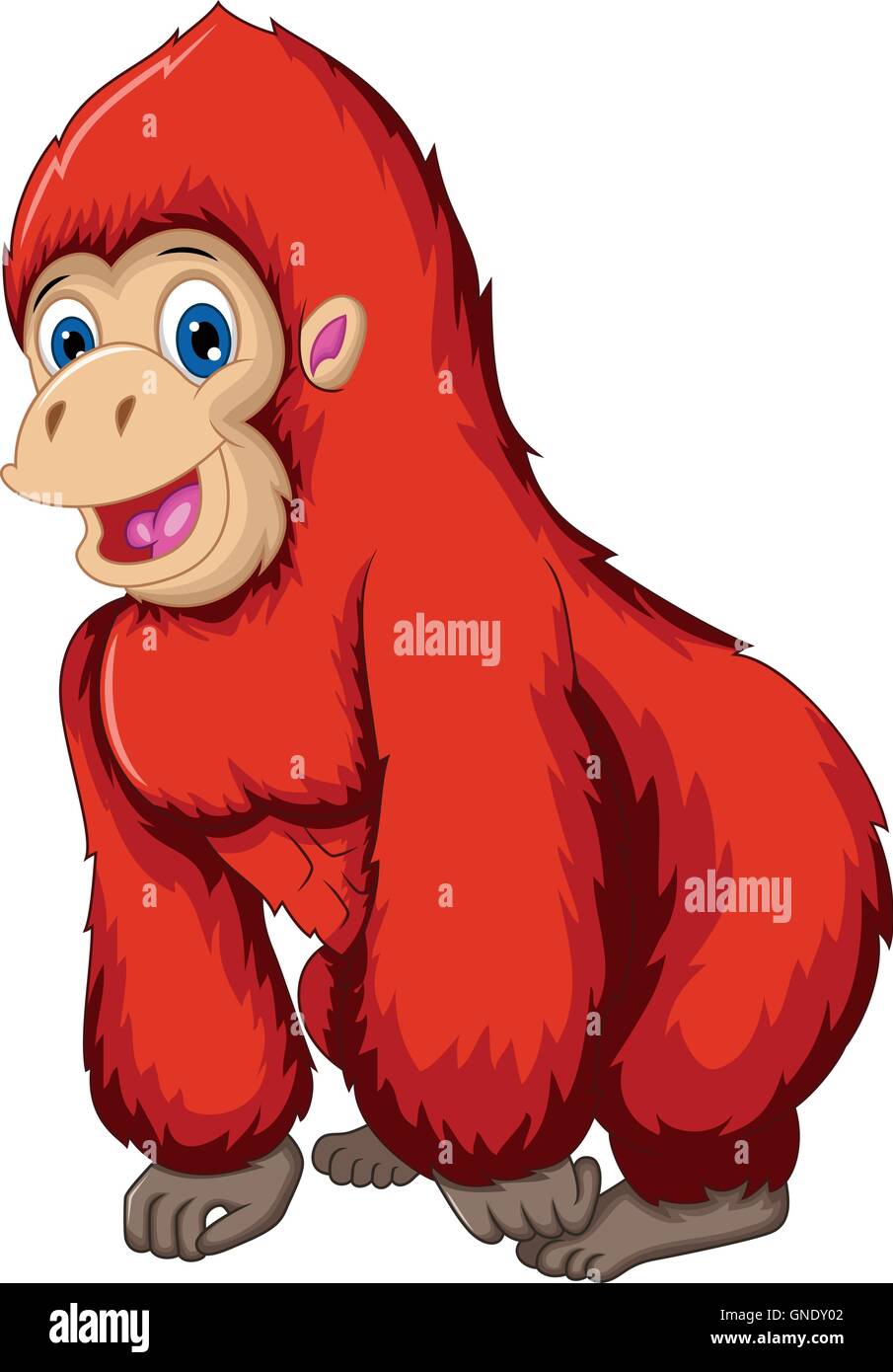 cute gorilla cartoon Stock Vector Image & Art - Alamy
