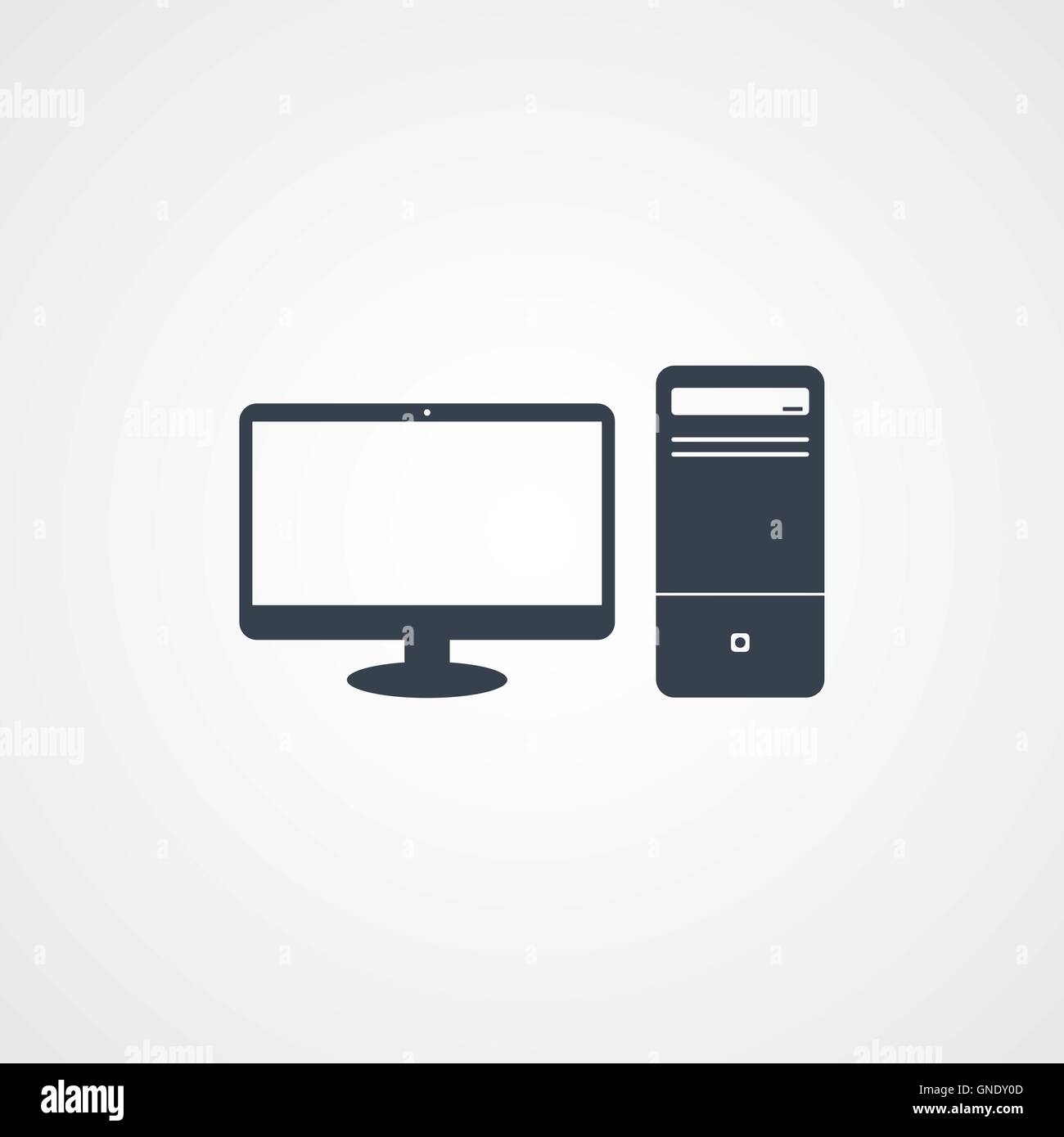computer desktop icon Stock Vector Image & Art - Alamy