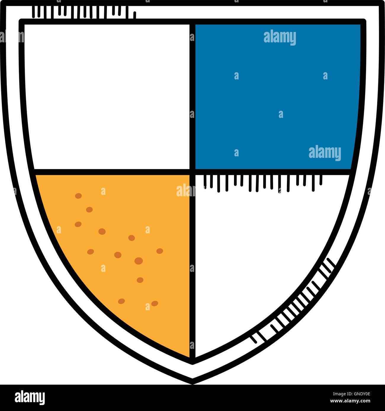 Cartoon shield hi-res stock photography and images - Alamy