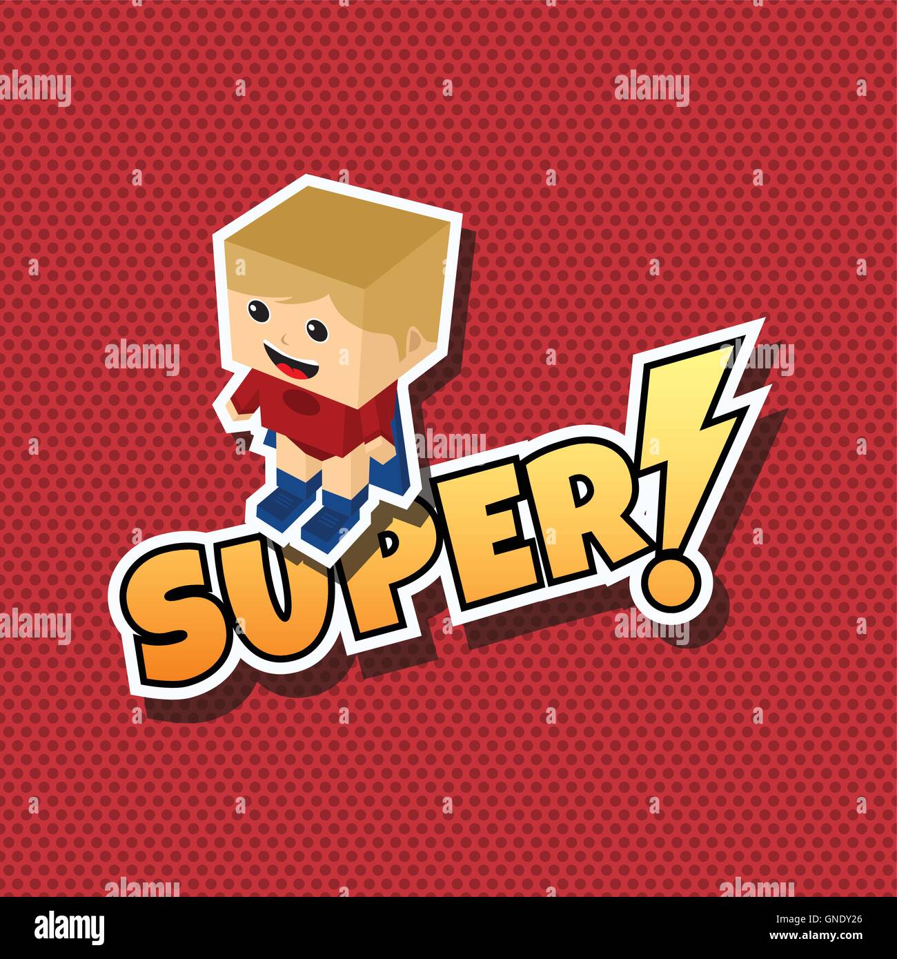 great superhero cartoon Stock Vector Image & Art - Alamy