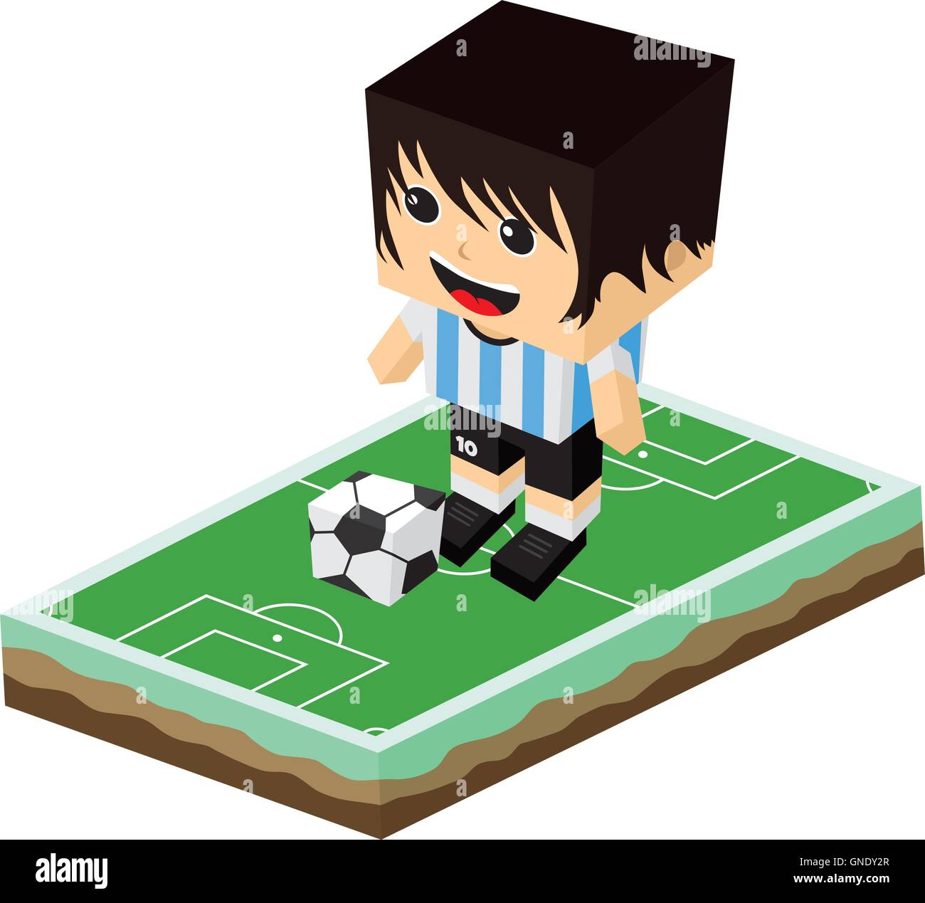 cartoon soccer player Stock Vector Image & Art - Alamy