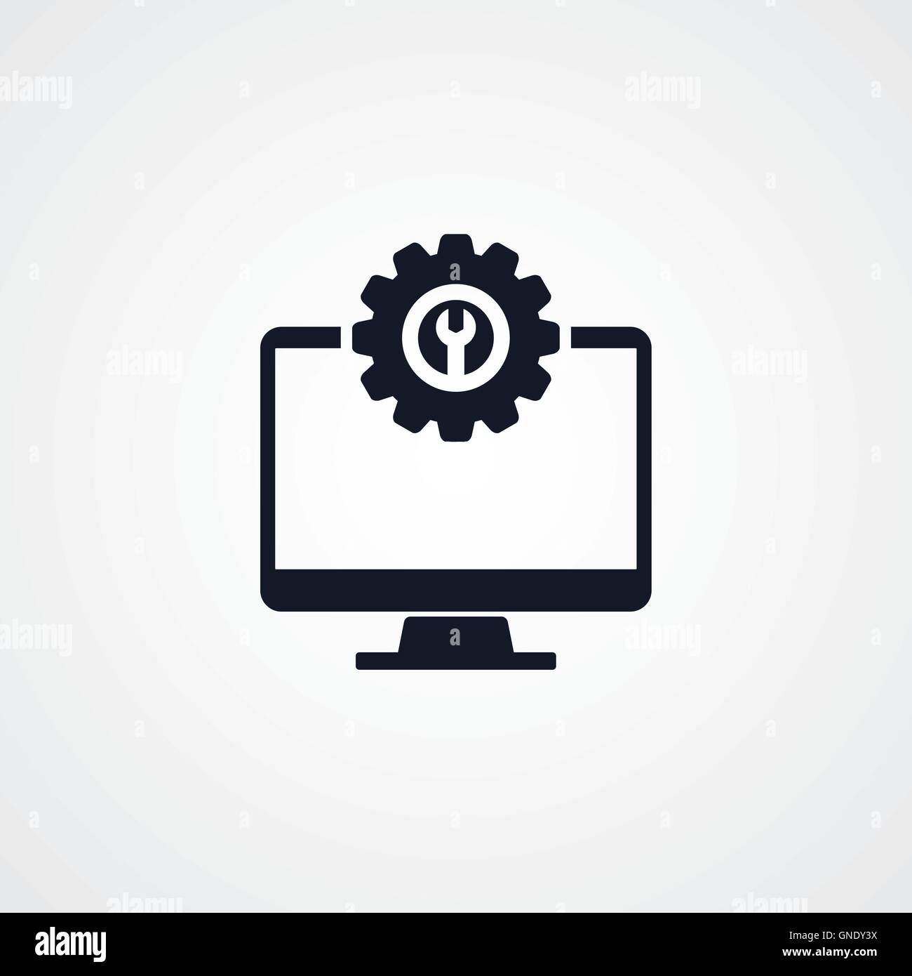 Desktop settings Stock Vector Images - Alamy
