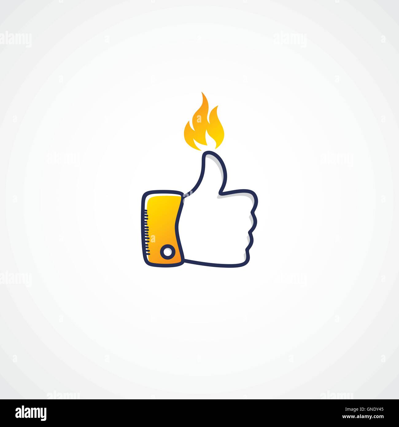 fire thumb up Stock Vector Image & Art - Alamy