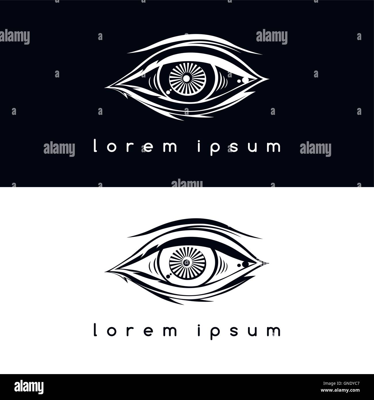 Eye vision logotype hi-res stock photography and images - Alamy