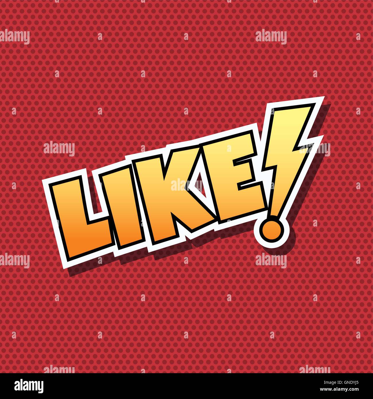 Like Comic Speech Bubble Cartoon Stock Vector Image & Art - Alamy