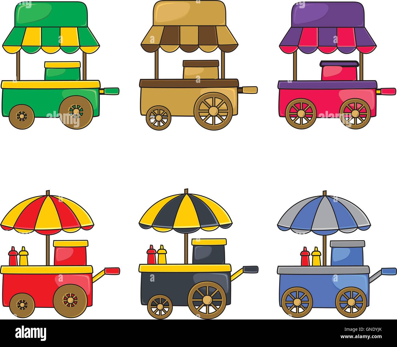 food cart vendor Stock Vector Image & Art - Alamy