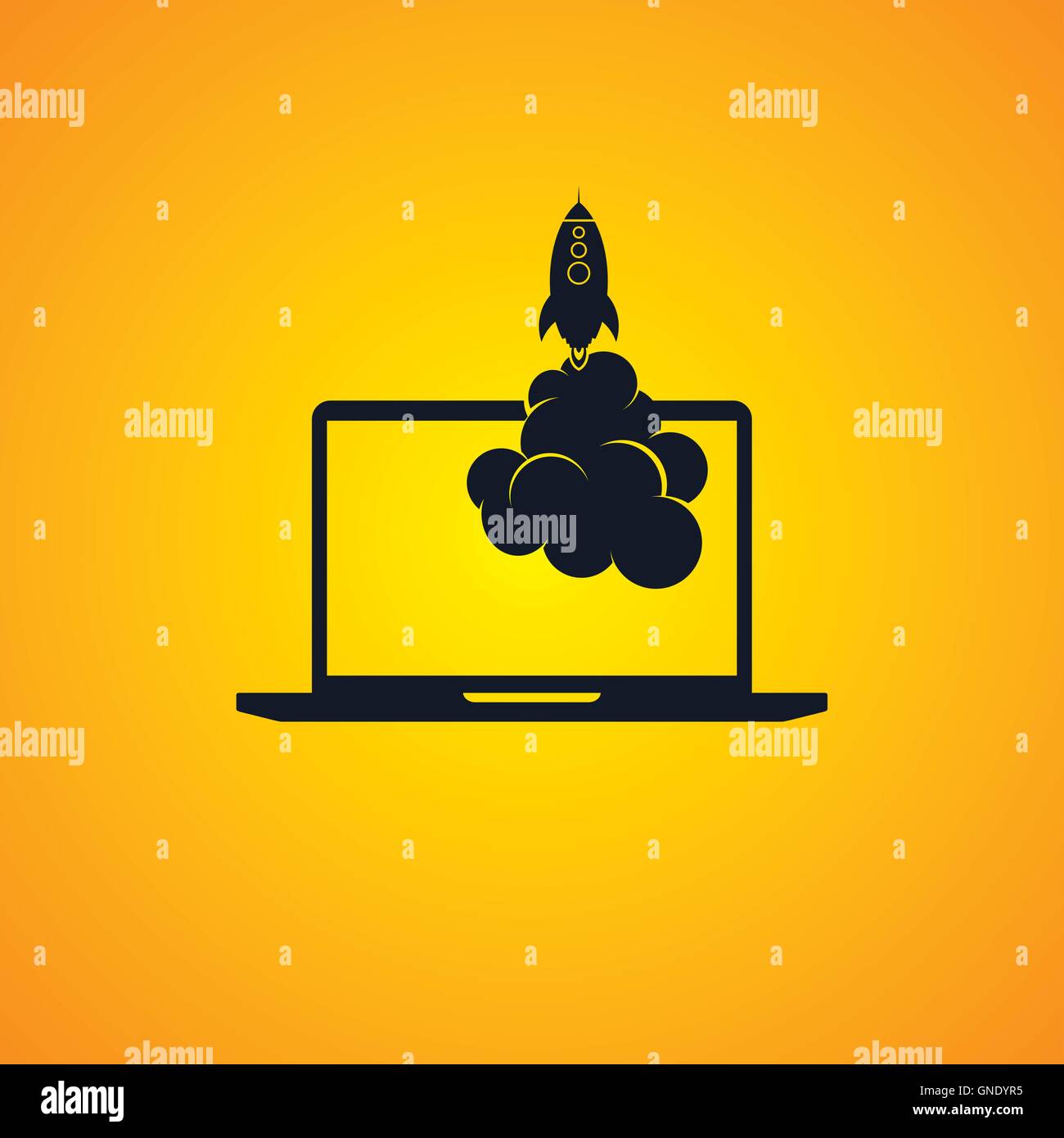 start up program rocket computer boot program Stock Vector Image & Art ...