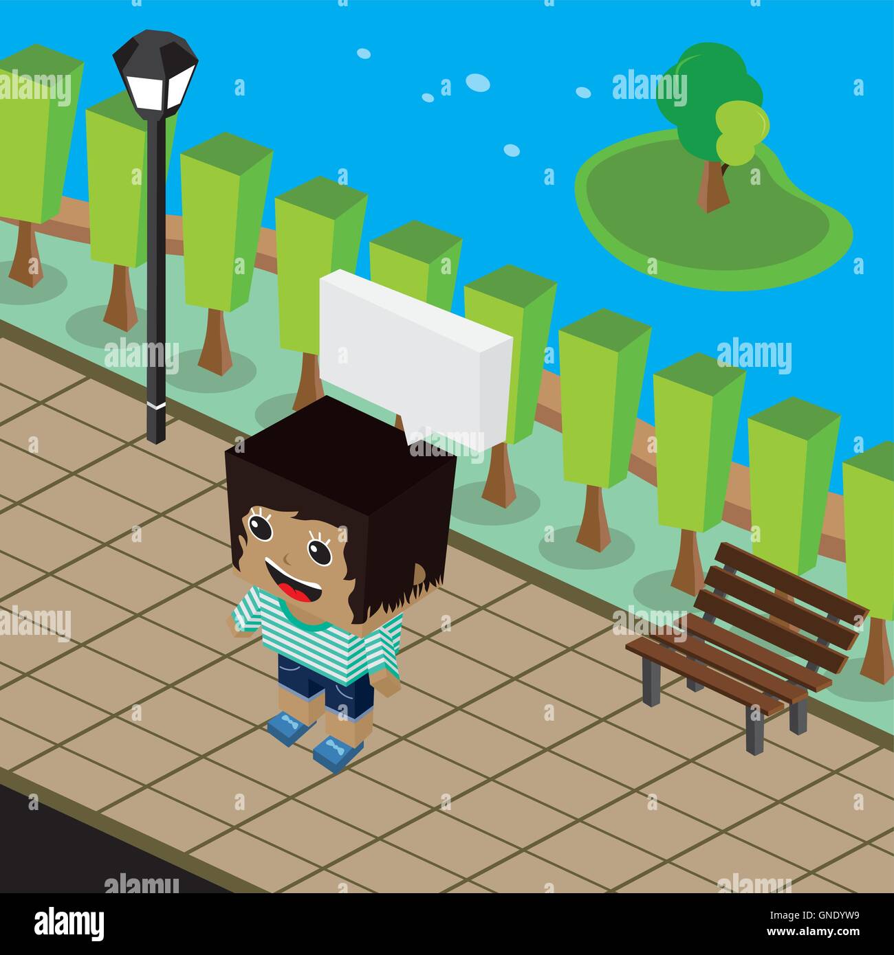 cartoon life isometric theme Stock Vector Image & Art - Alamy