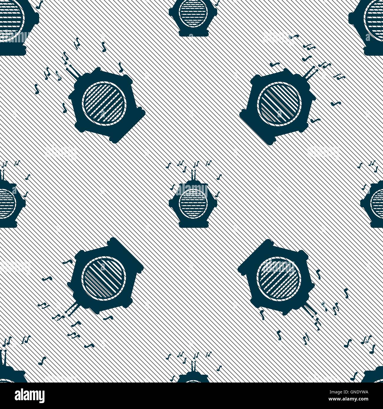 Retro radio pattern vector hi-res stock photography and images - Alamy