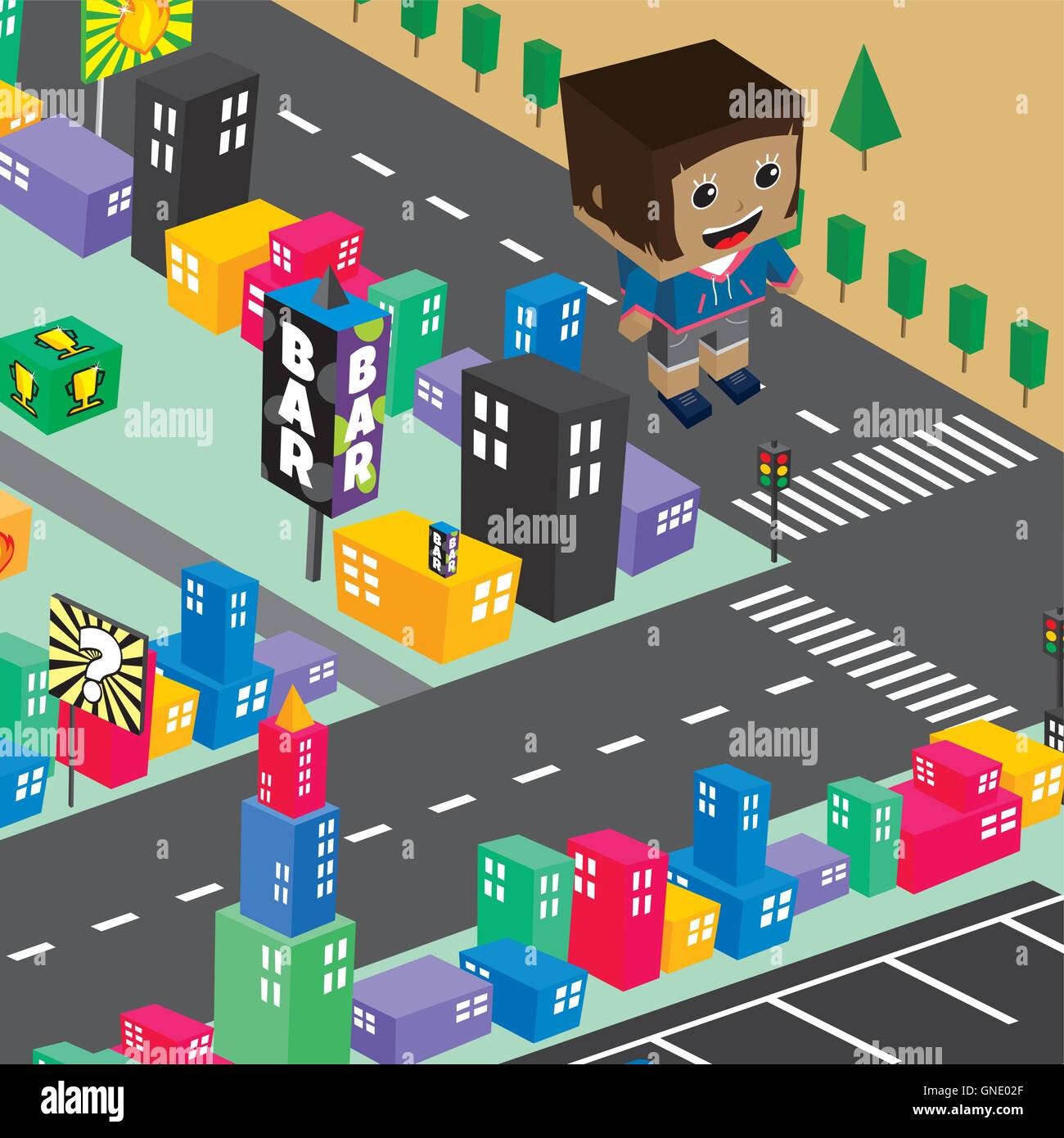 Crowd building isometric hi-res stock photography and images - Alamy