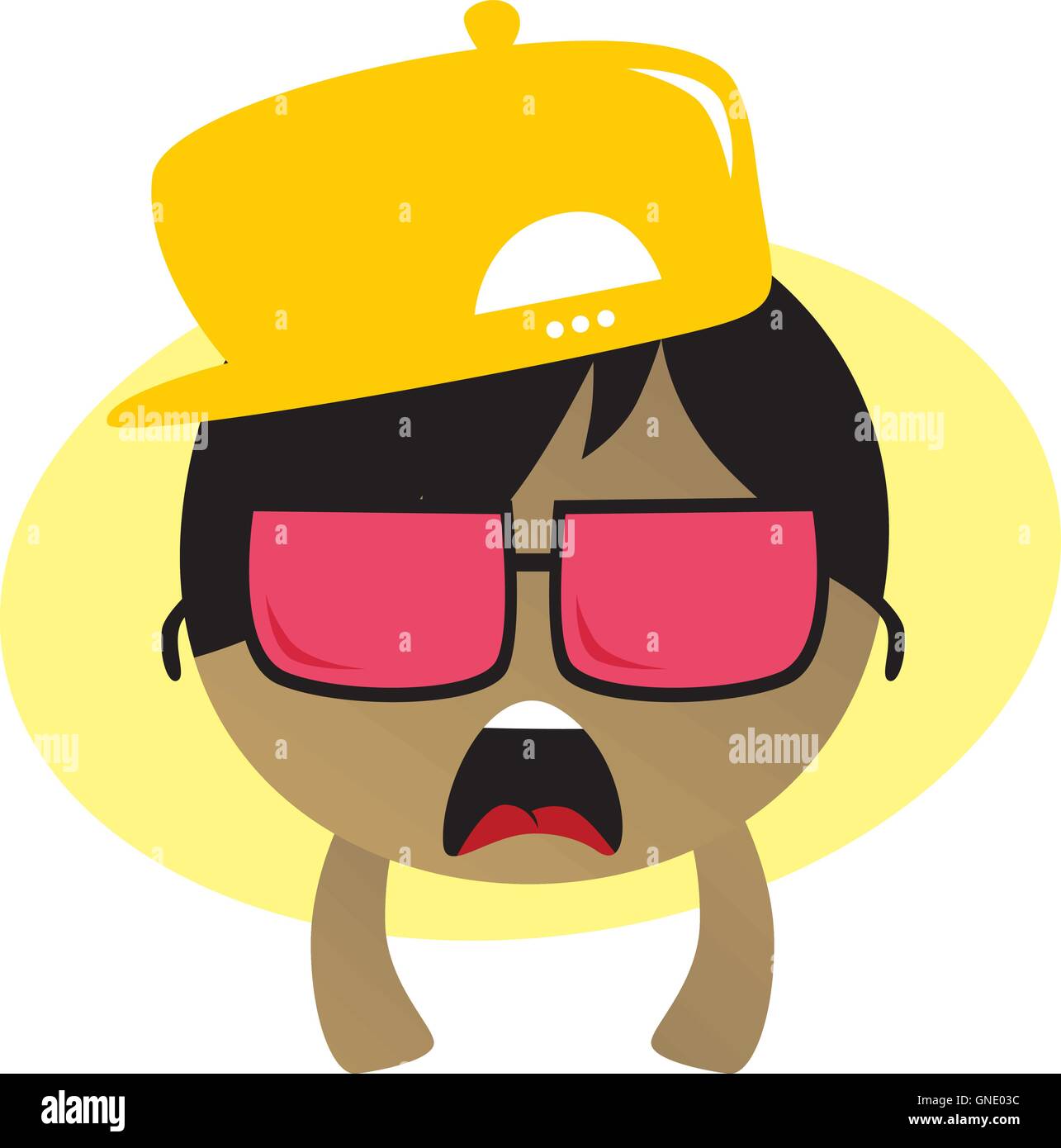 happy little monster Stock Vector Image & Art - Alamy