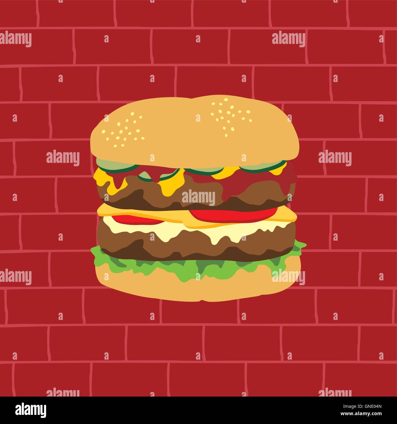 Donuts burger Stock Vector Images - Alamy