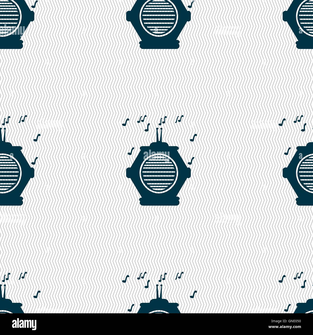 Retro radio pattern vector hi-res stock photography and images - Alamy