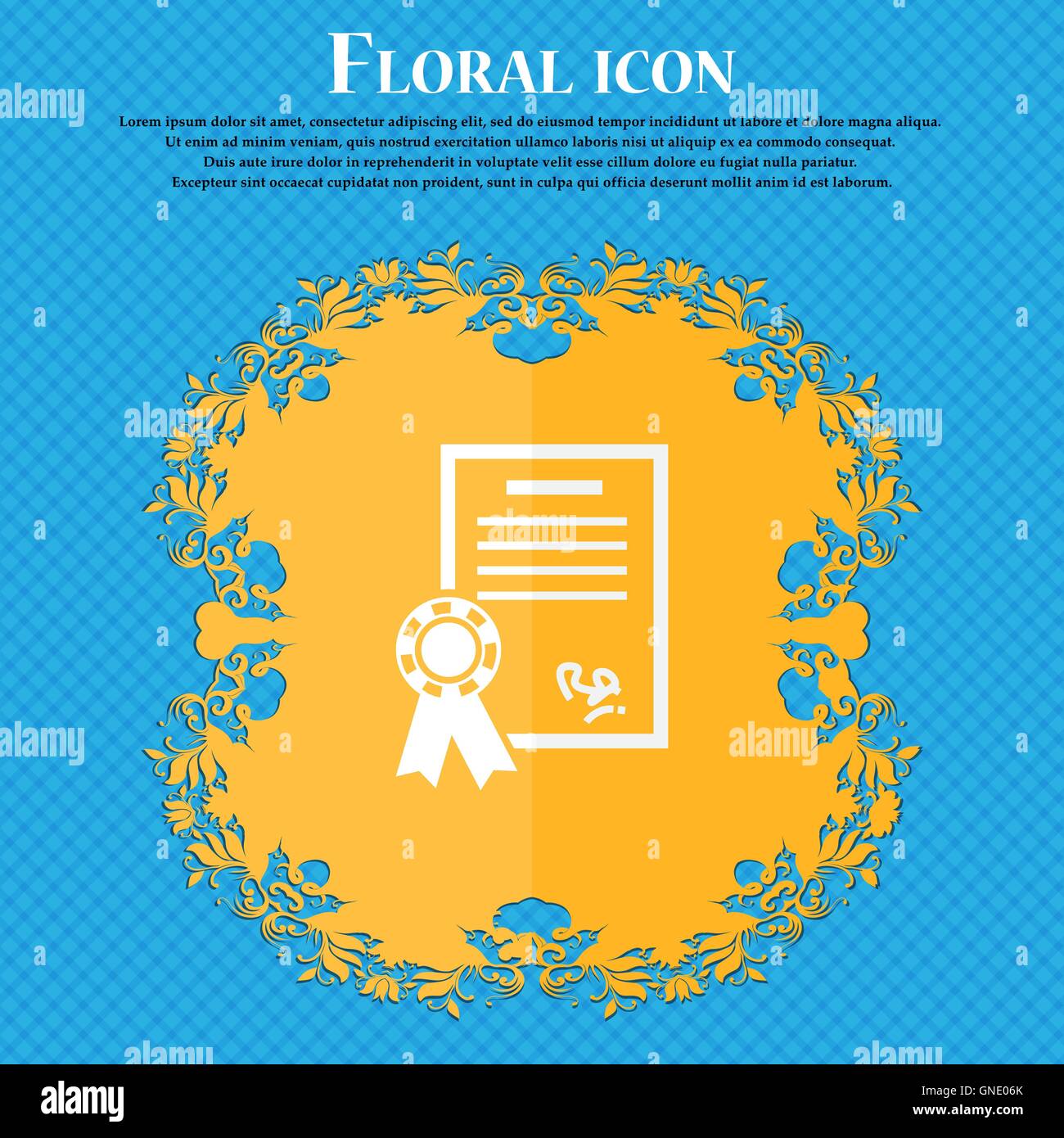 Diploma blue ribbon graduation Stock Vector Images - Alamy