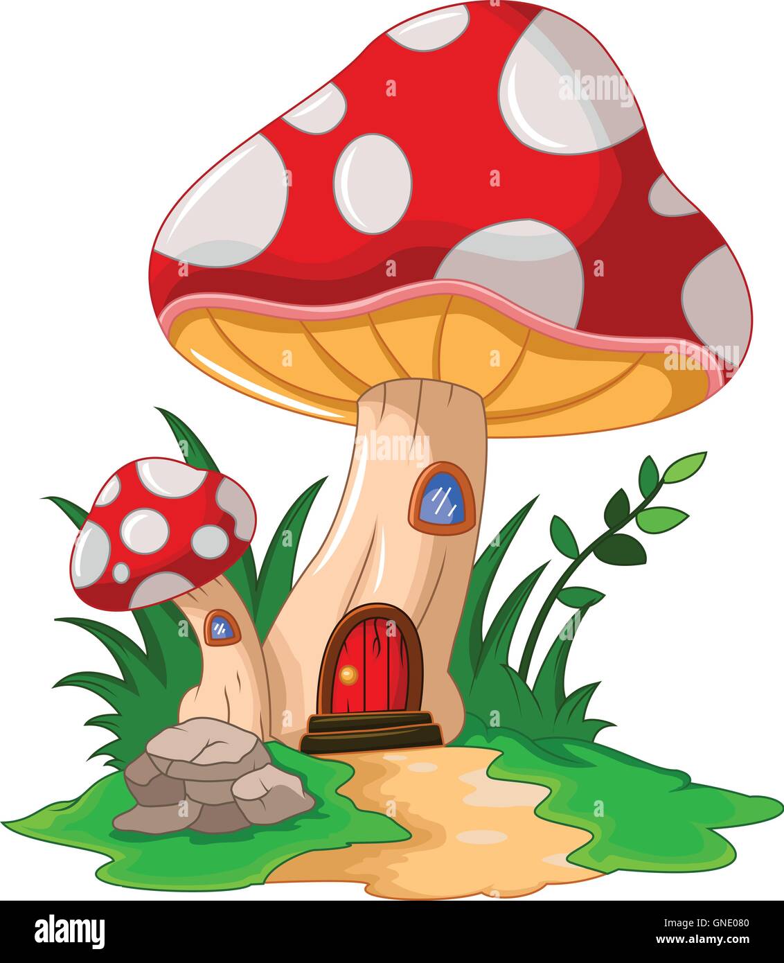 Mushroom House Clip Art