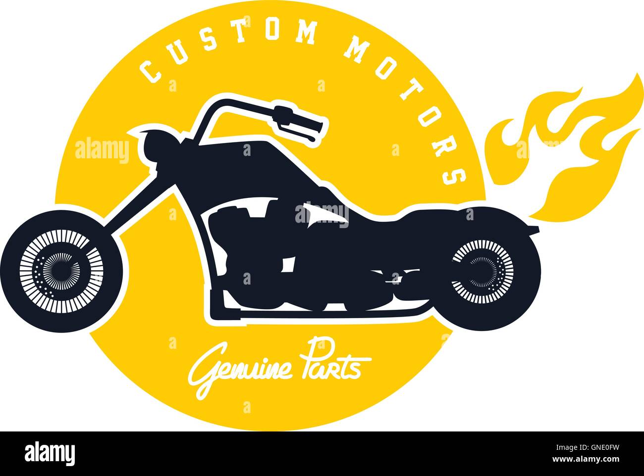 custom motorcycle chopper bike Stock Vector Image & Art - Alamy
