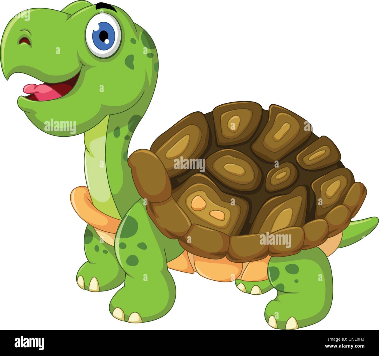 cut cartoon turtle posing Stock Vector Image & Art - Alamy