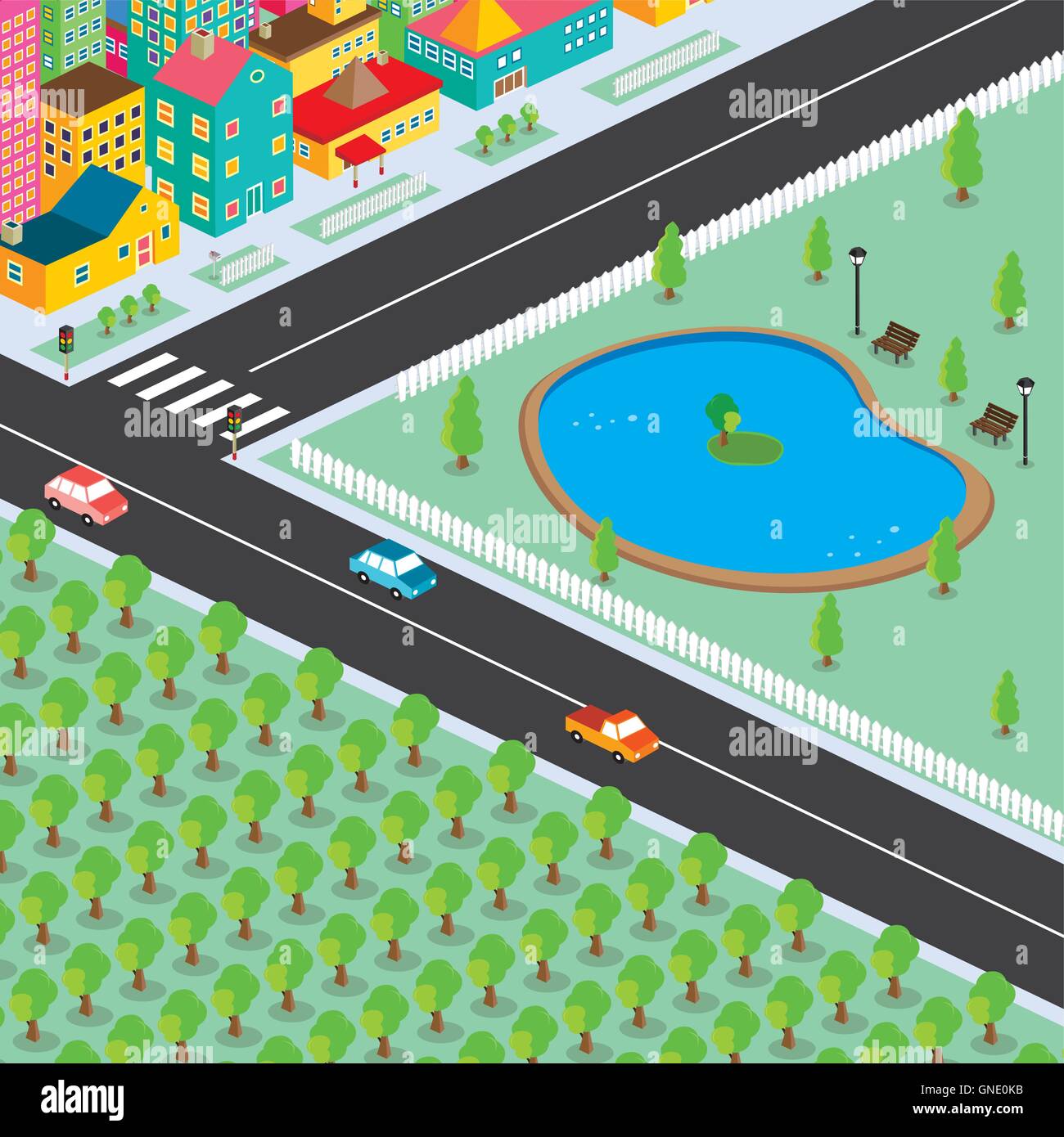 Isometric residential view cartoon theme hi-res stock photography and ...