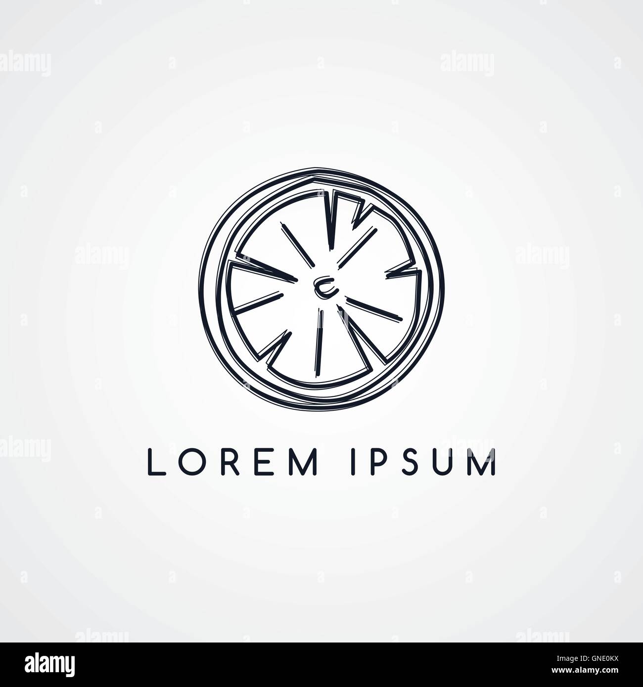 Isolated sketch slice vegan Stock Vector Images - Alamy