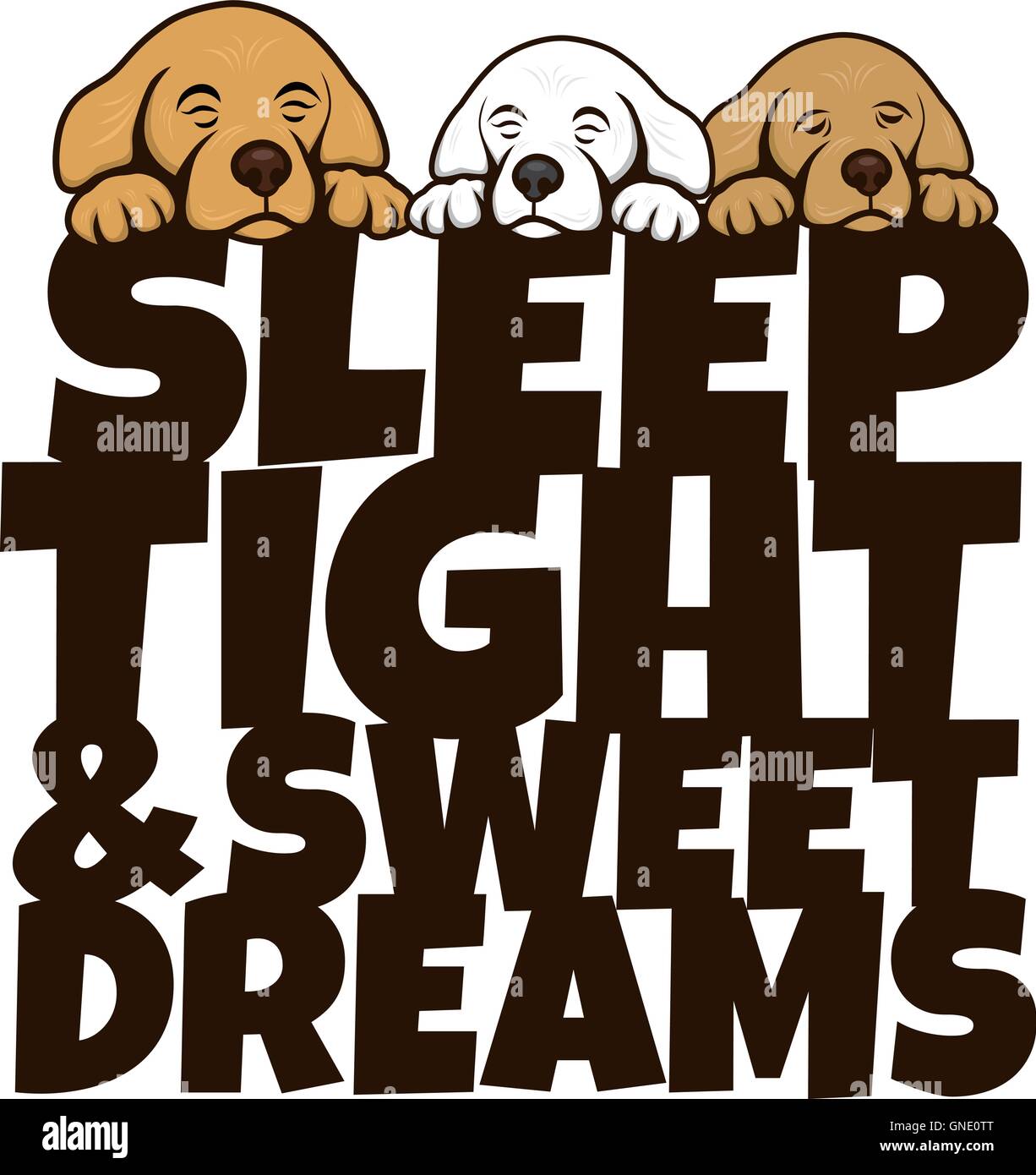 Portrait cute little dog Stock Vector Images - Alamy