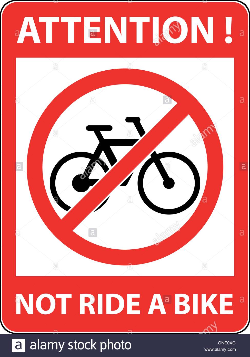 No Bicycle Sign High Resolution Stock Photography and Images - Alamy
