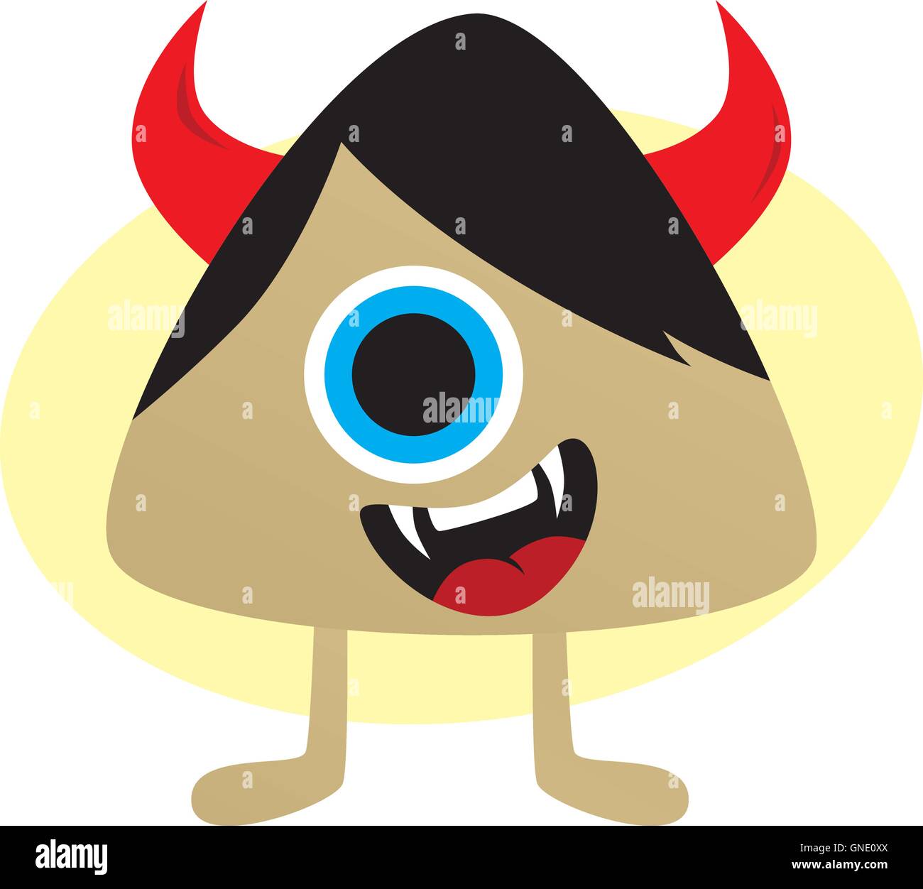 happy little monster Stock Vector Image & Art - Alamy