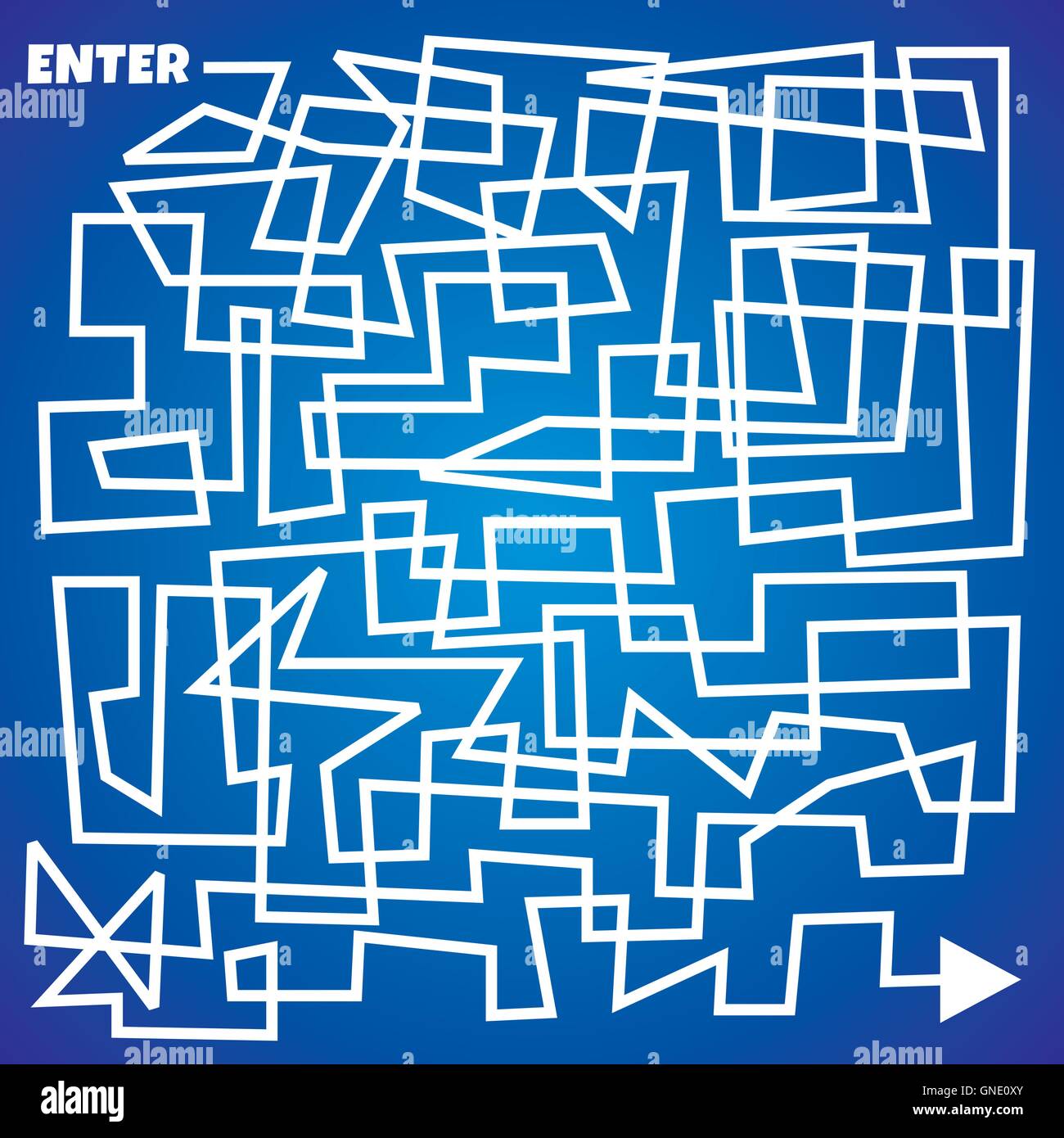 line maze business theme Stock Vector Image & Art - Alamy