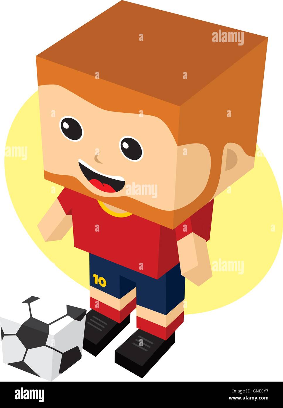 cartoon soccer player Stock Vector Image & Art - Alamy