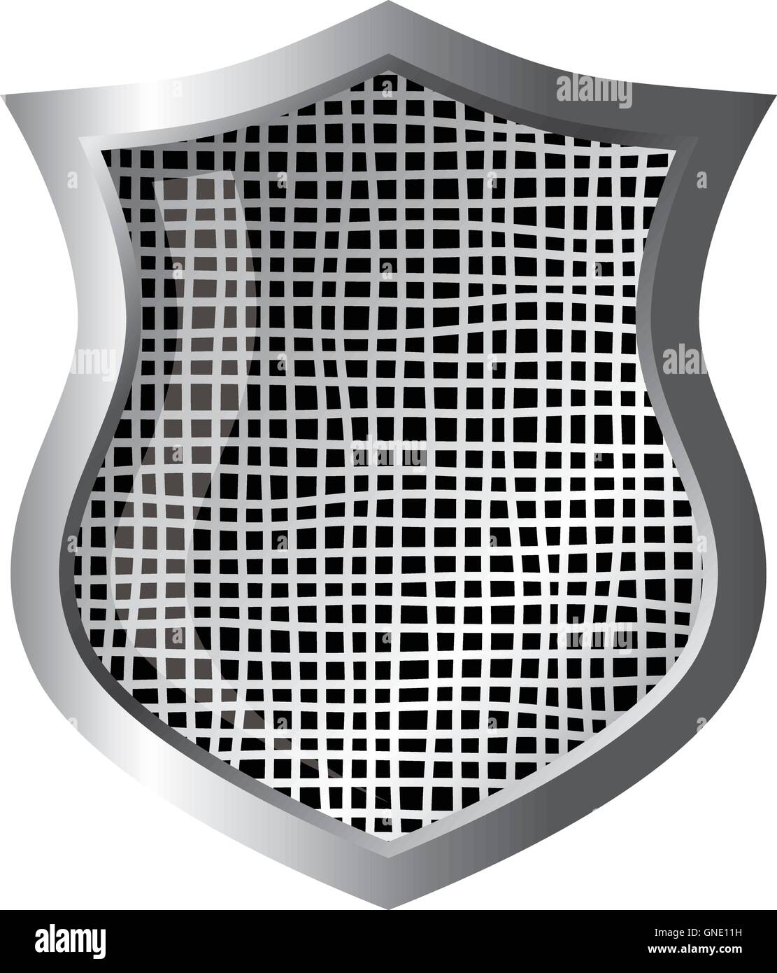 silver theme protector shield Stock Vector Image & Art - Alamy