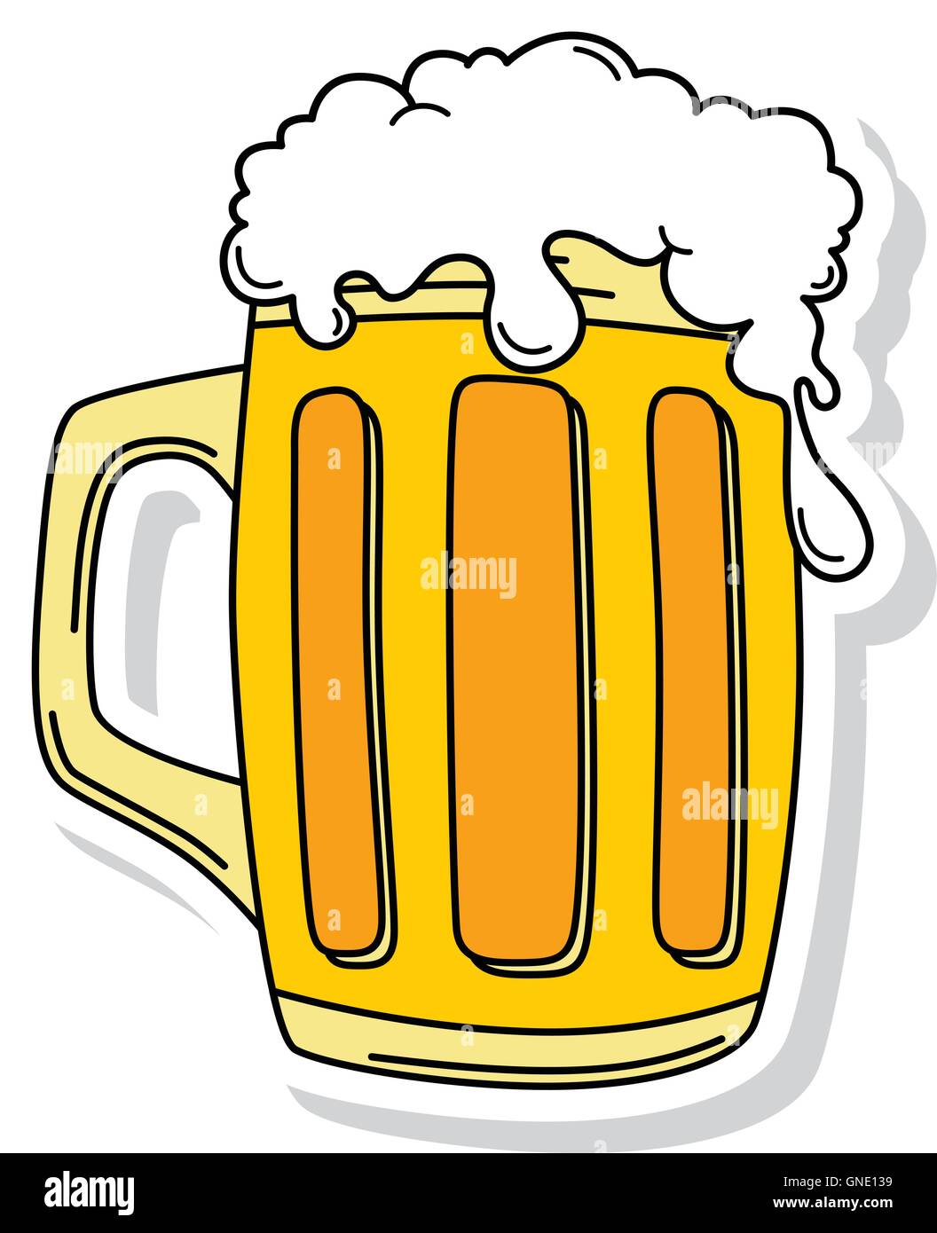 Glass beer grain Stock Vector Images - Alamy