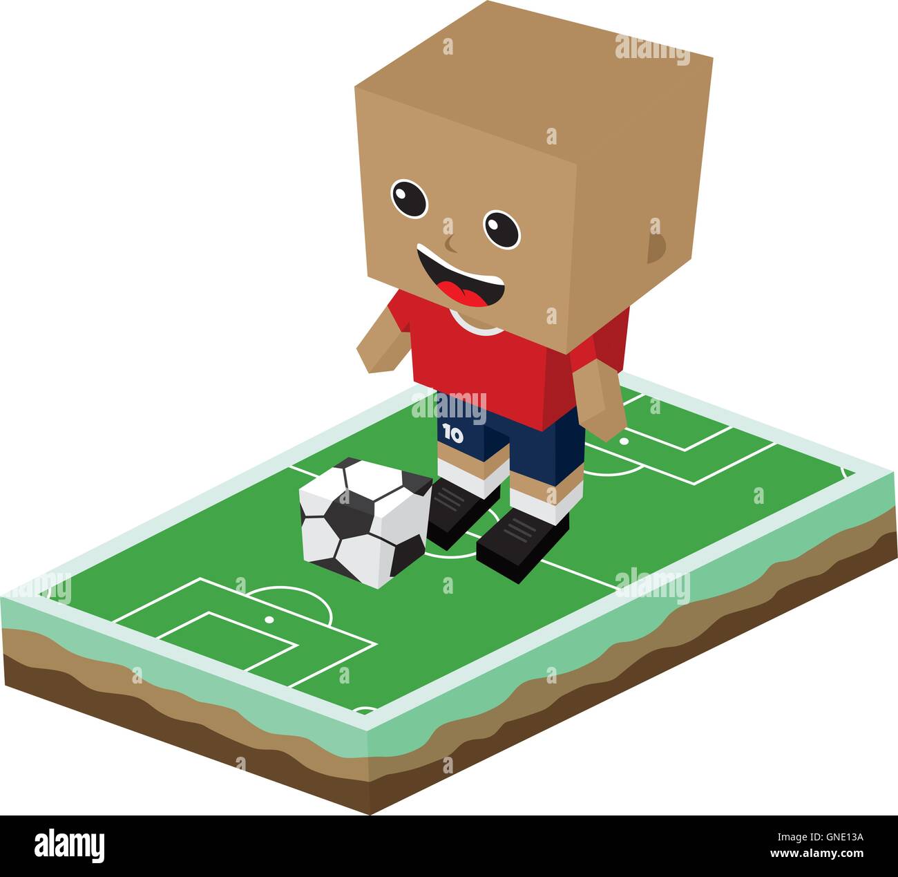 cartoon soccer player Stock Vector Image & Art - Alamy