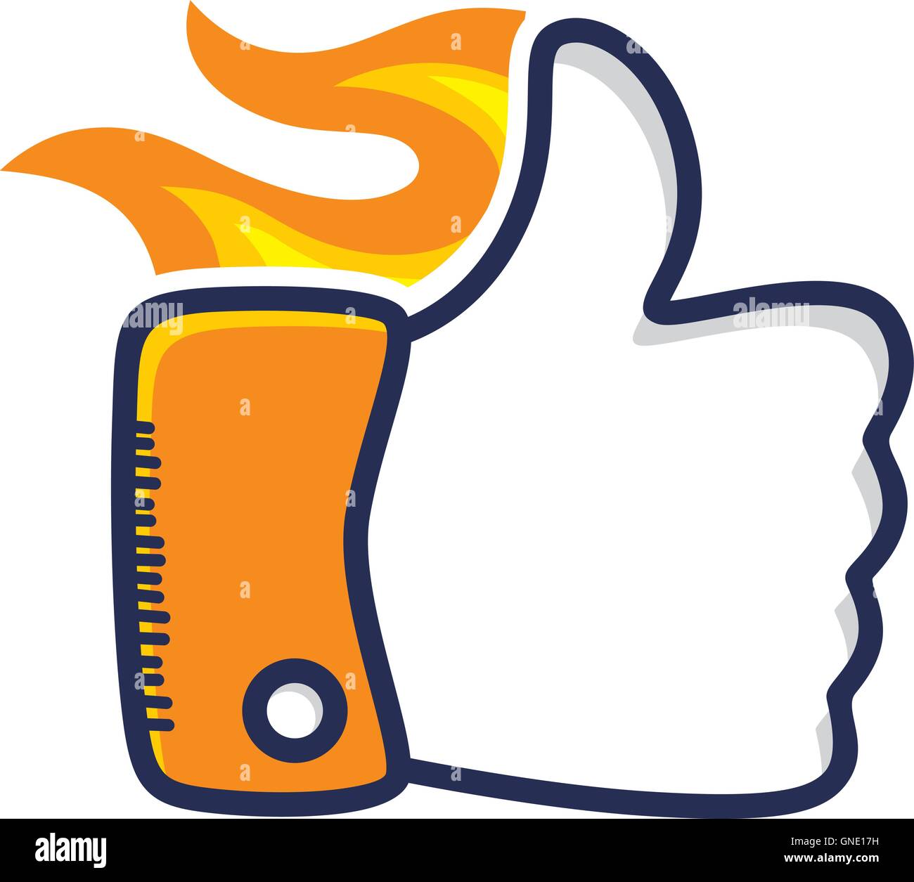 Simple sign thumbs hi-res stock photography and images - Alamy