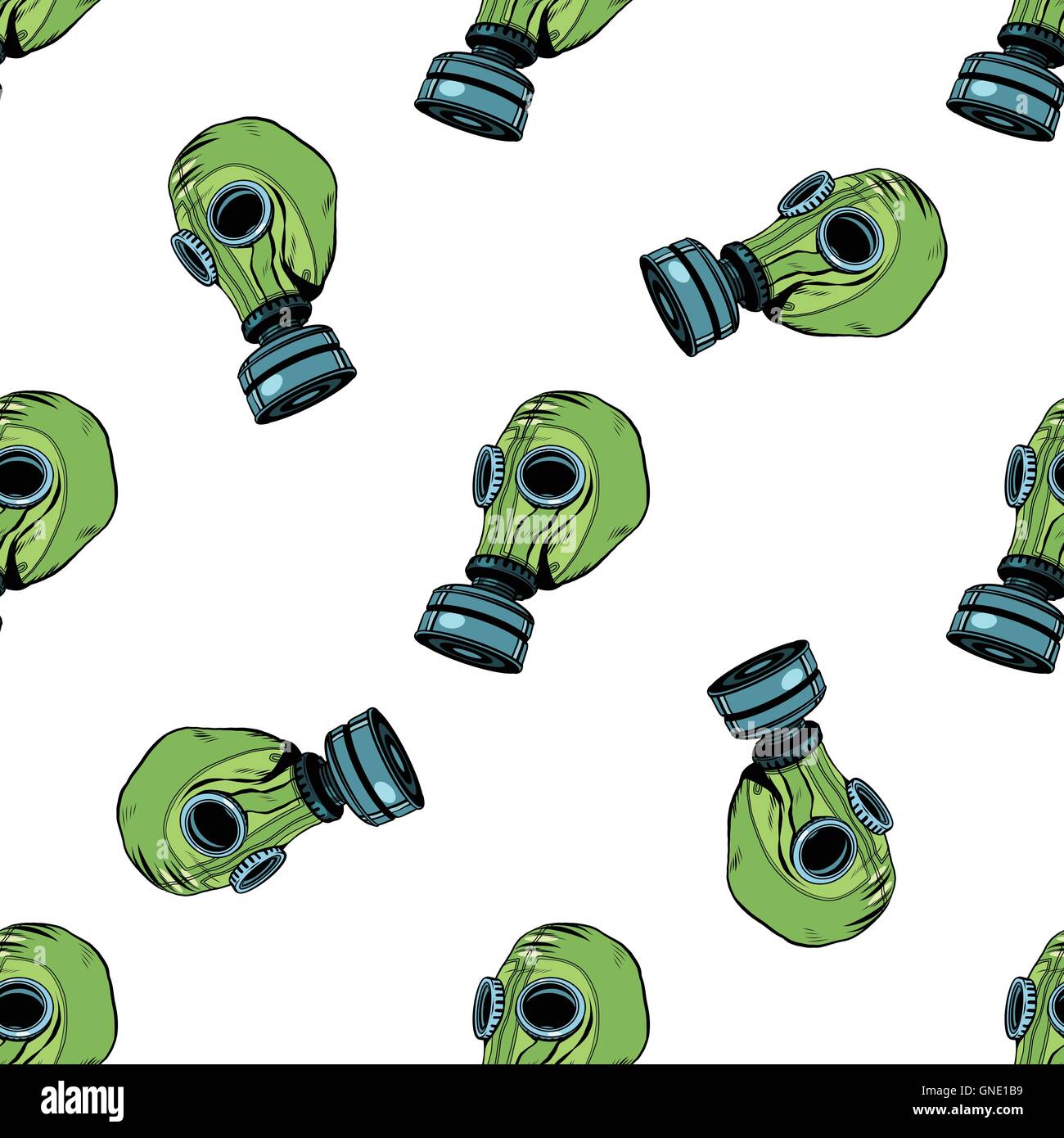 Gas gas gas mask Stock Vector Images - Alamy