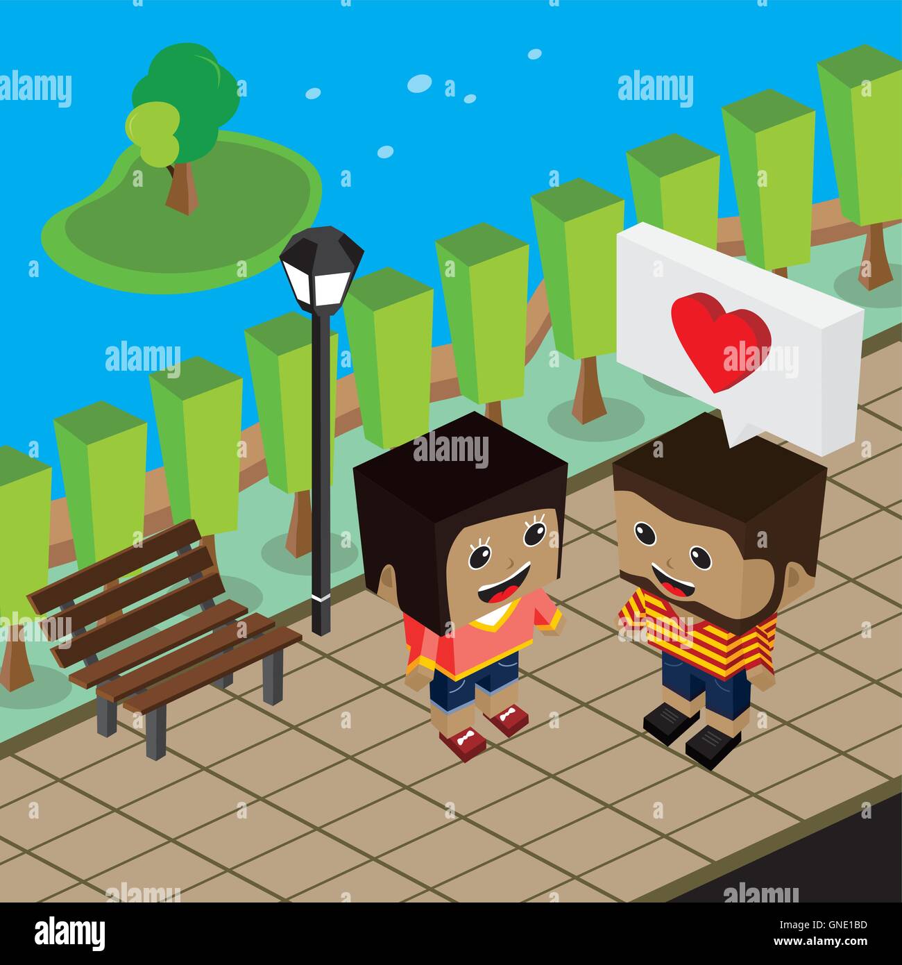 geek couple lover in romance love Stock Vector Image & Art - Alamy