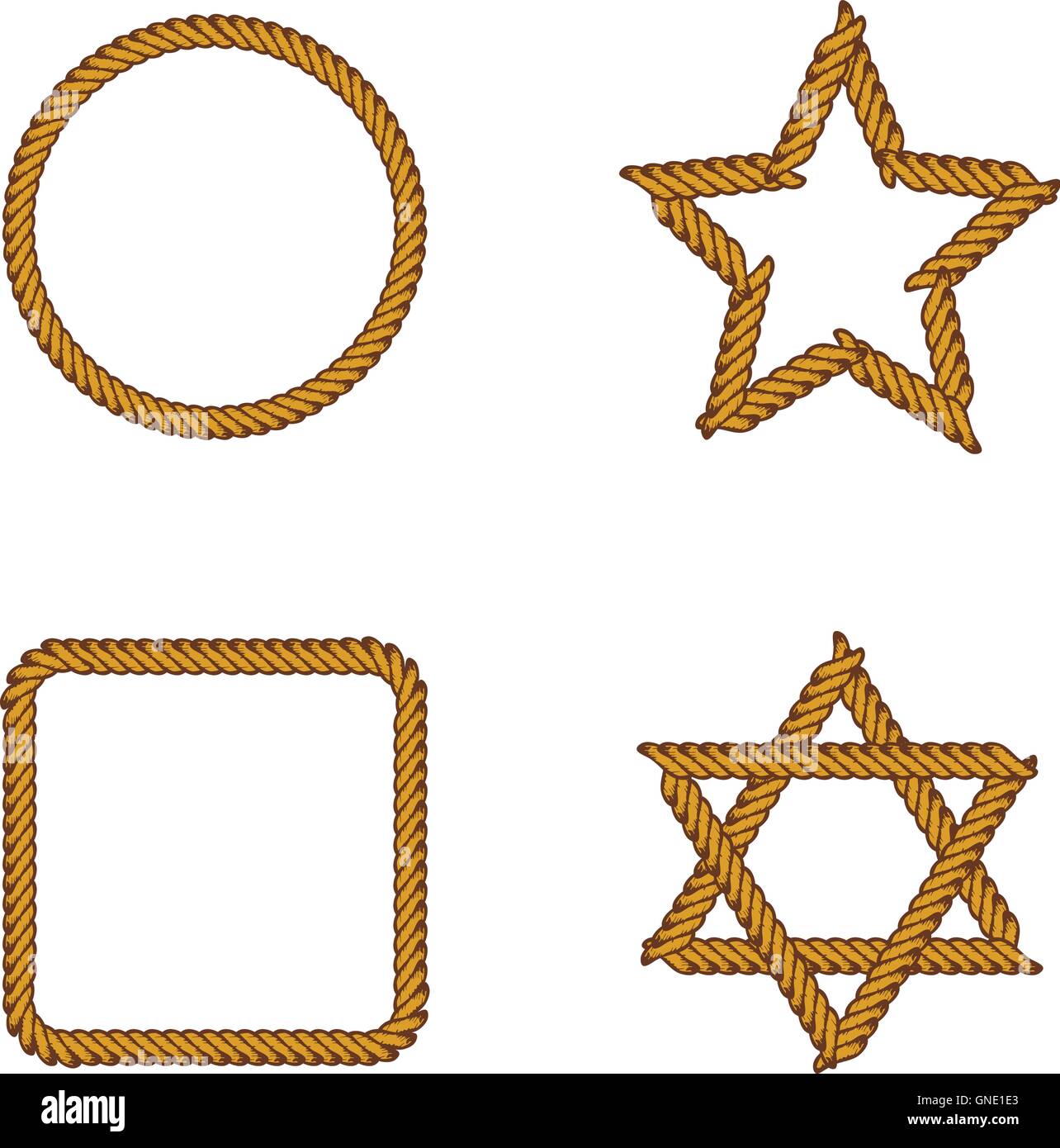 brown rope theme Stock Vector Image & Art - Alamy