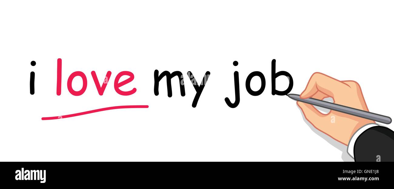 Handwriting text writing job Stock Vector Images - Alamy