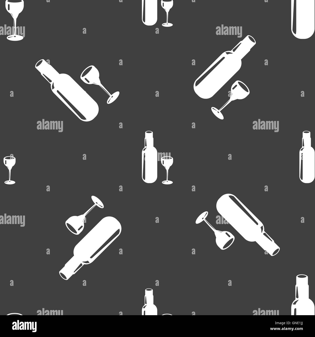 Wine glass on gray Stock Vector Images - Alamy