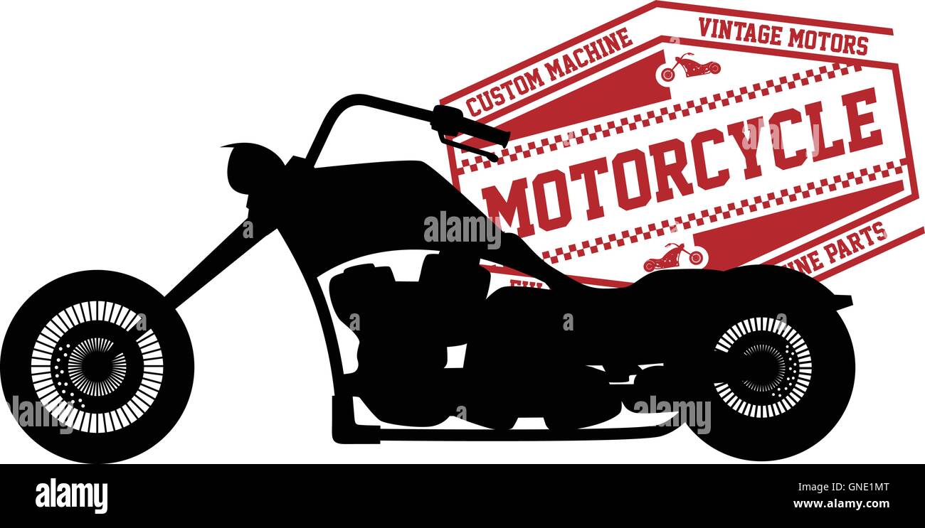 custom motorcycle chopper bike Stock Vector Image & Art - Alamy