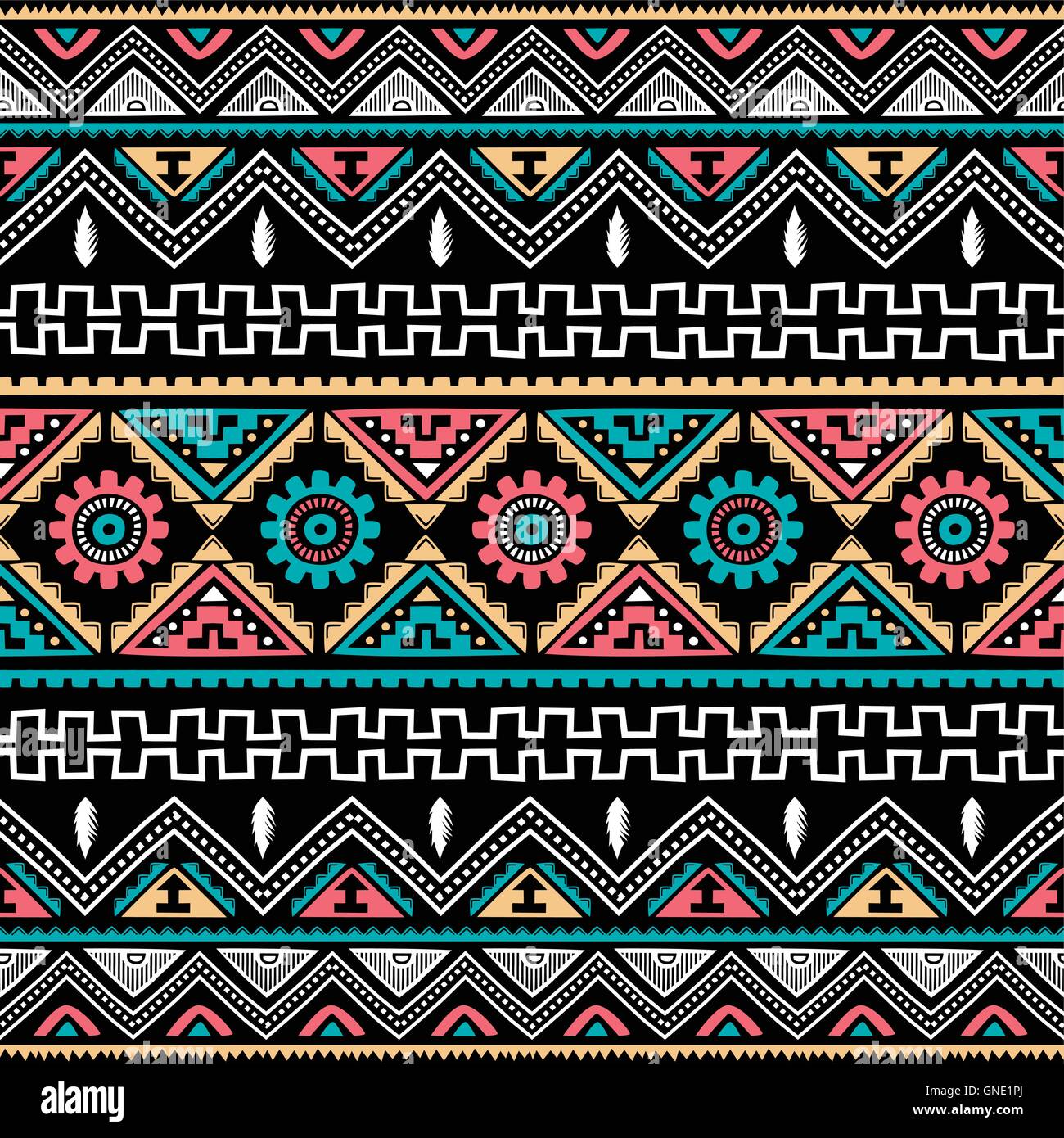 native ethnic seamless pattern Stock Vector Image & Art - Alamy