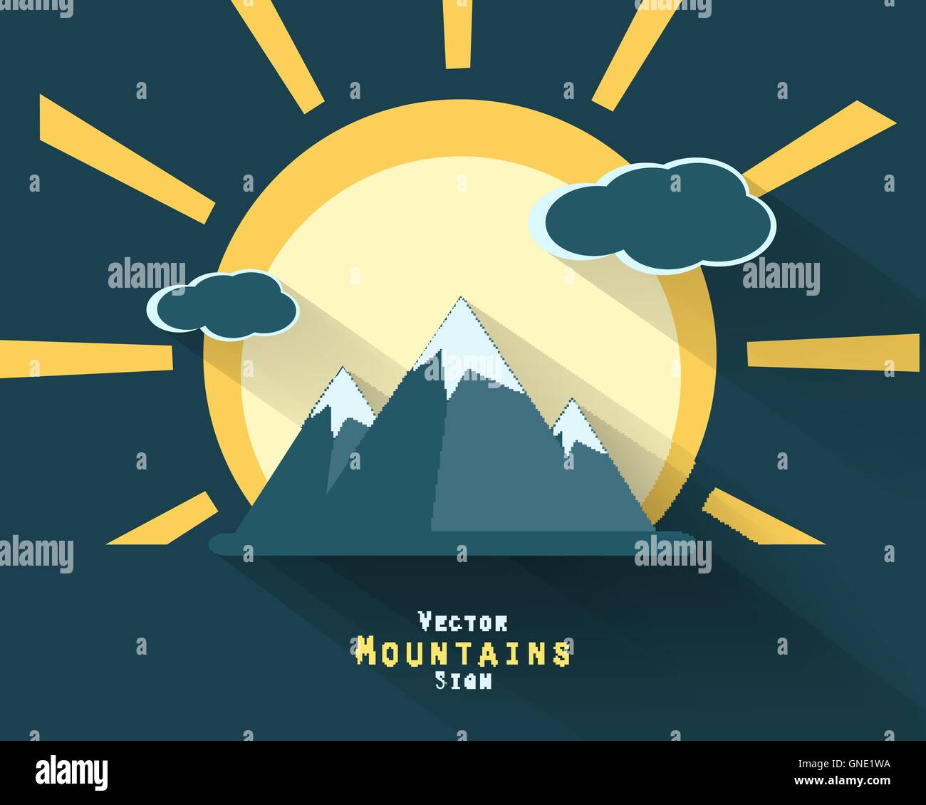 vector mountains elements Stock Vector Image & Art - Alamy