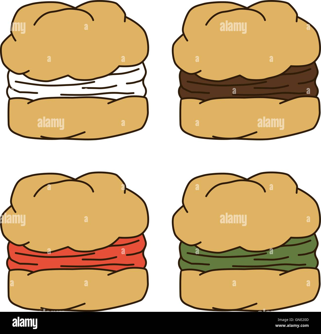 delicious cream puff Stock Vector Image & Art - Alamy