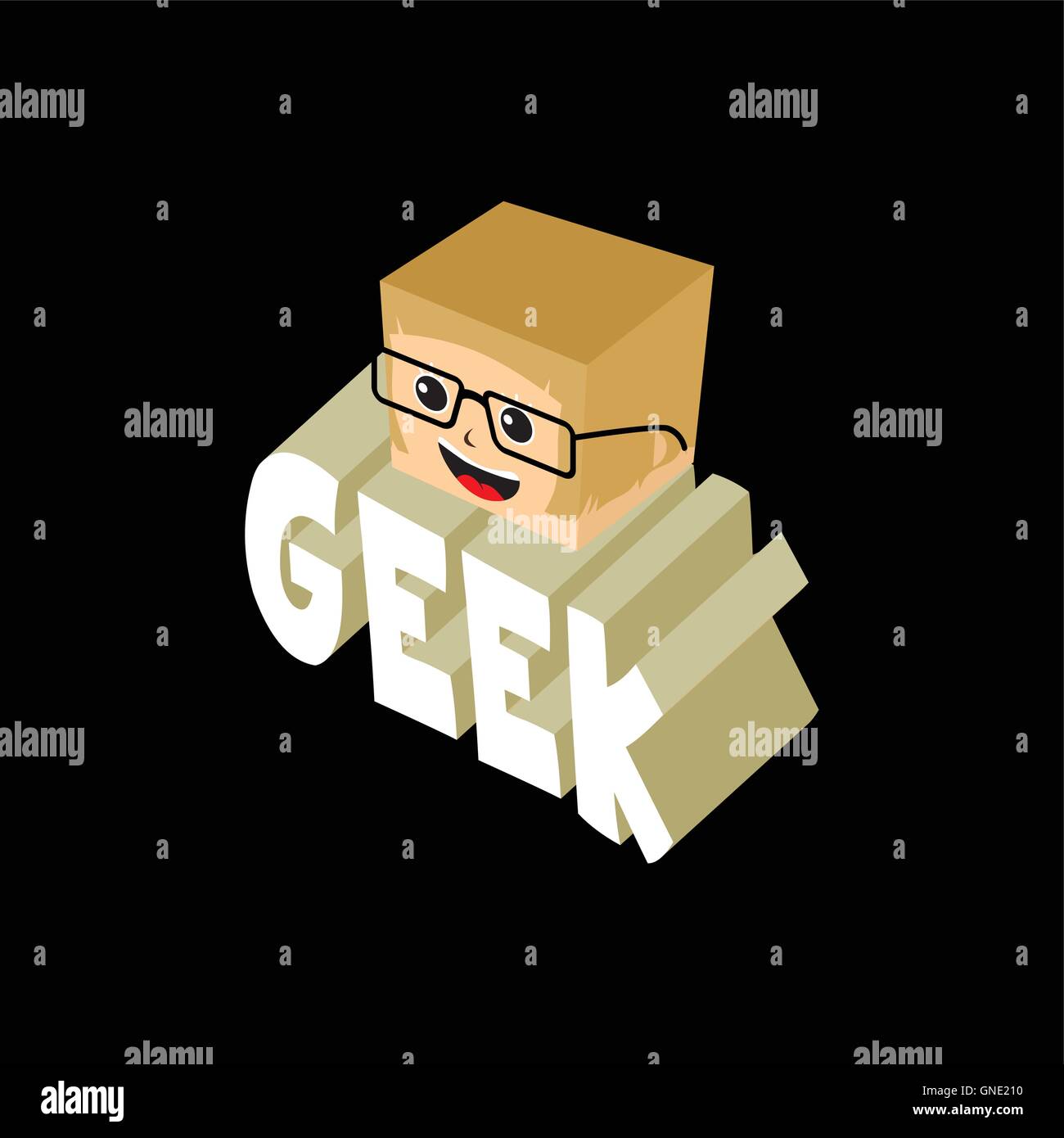 Geek cartoon hi-res stock photography and images - Alamy