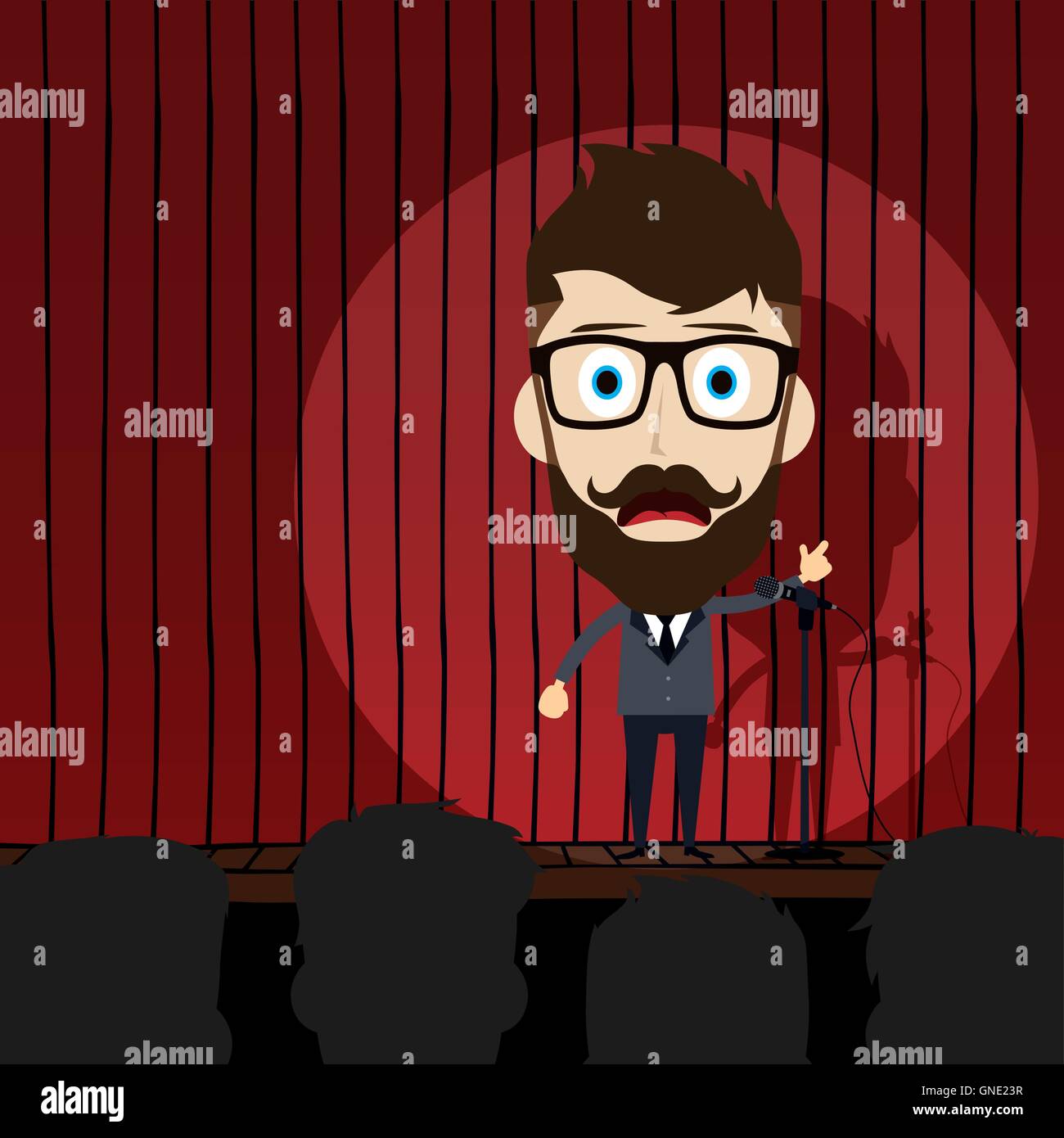 stand up comedy Stock Vector Image & Art - Alamy
