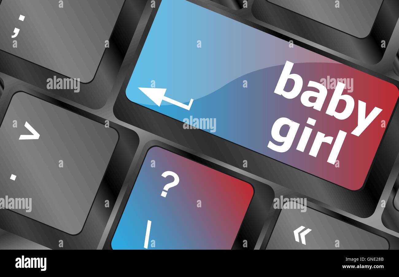 computer keyboard key button - baby girl vector , keyboard keys ...