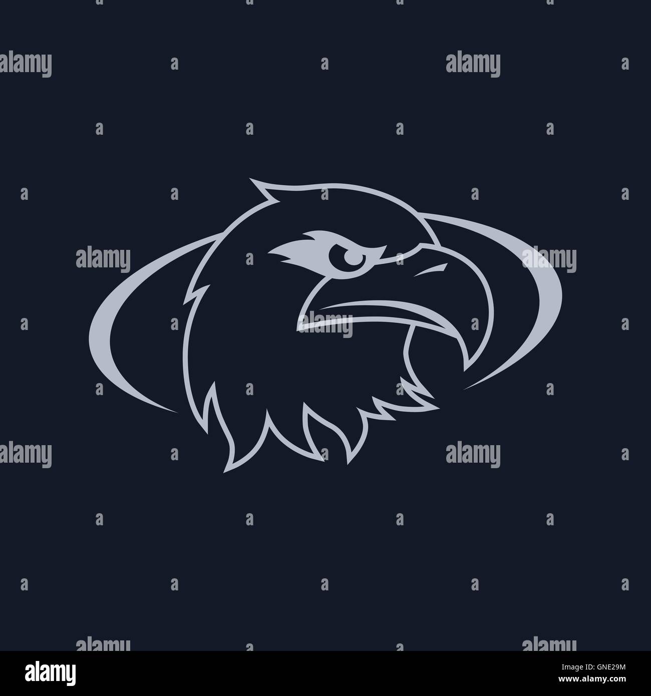 bold eagle template Stock Vector Image & Art - Alamy