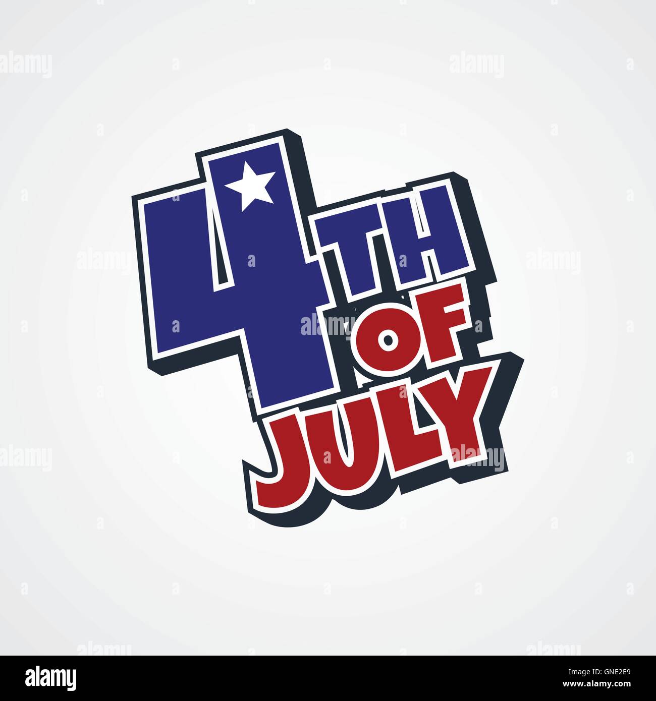 4th of july sign Stock Vector Image & Art - Alamy