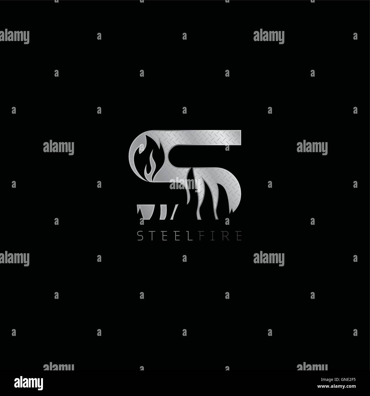 fire letter logo template Stock Vector Image & Art - Alamy